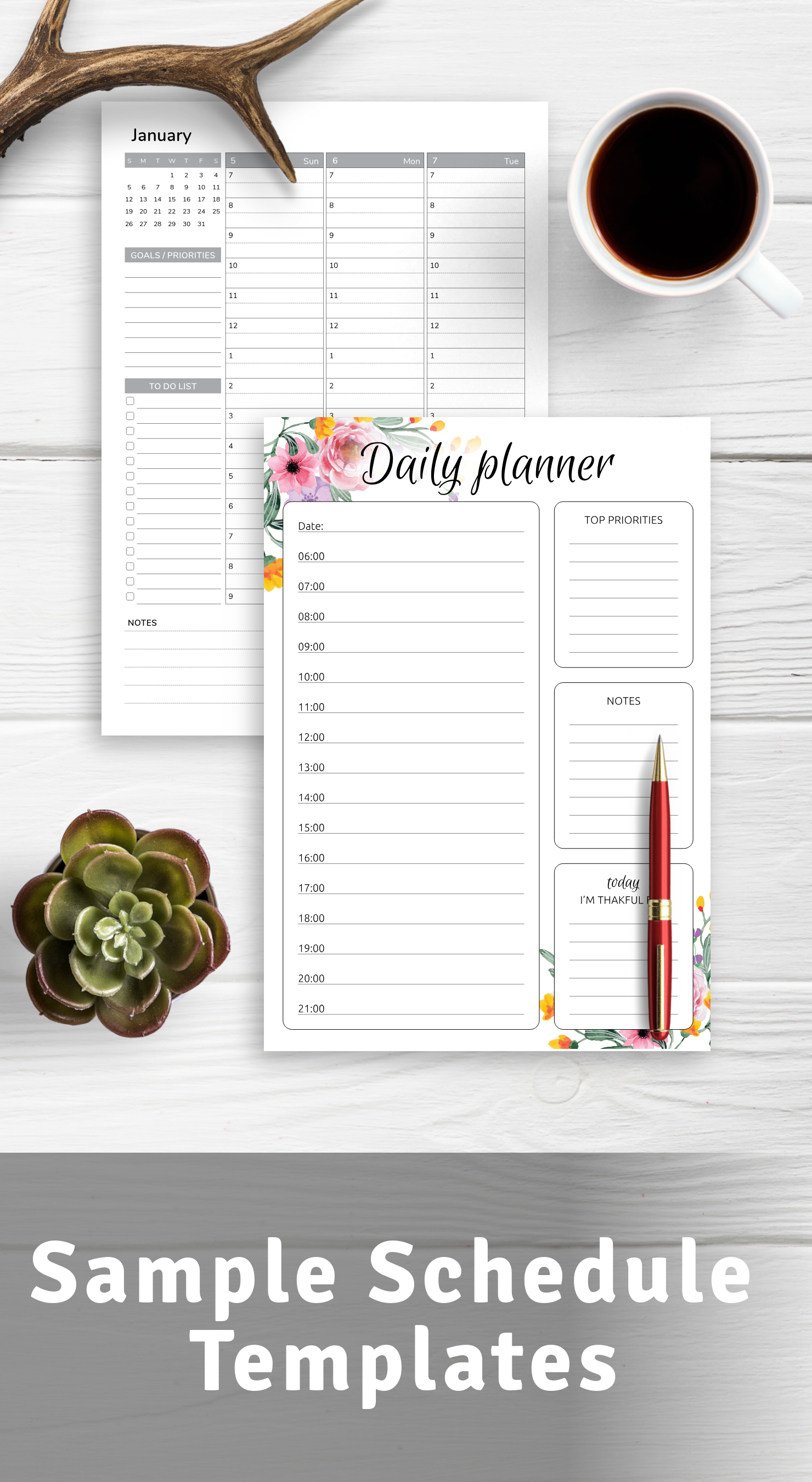Sample schedule templates - Download PDF