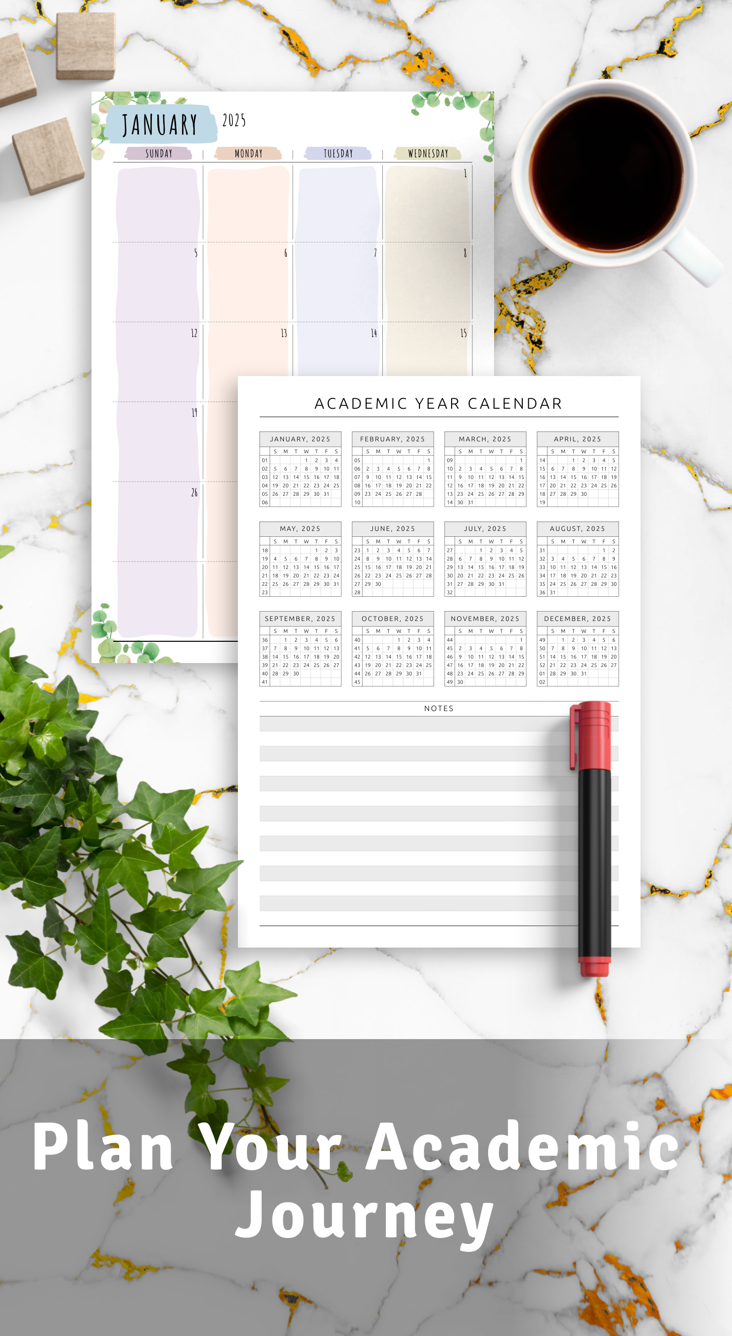 Printable Education Templates & Planners for Teachers and Students