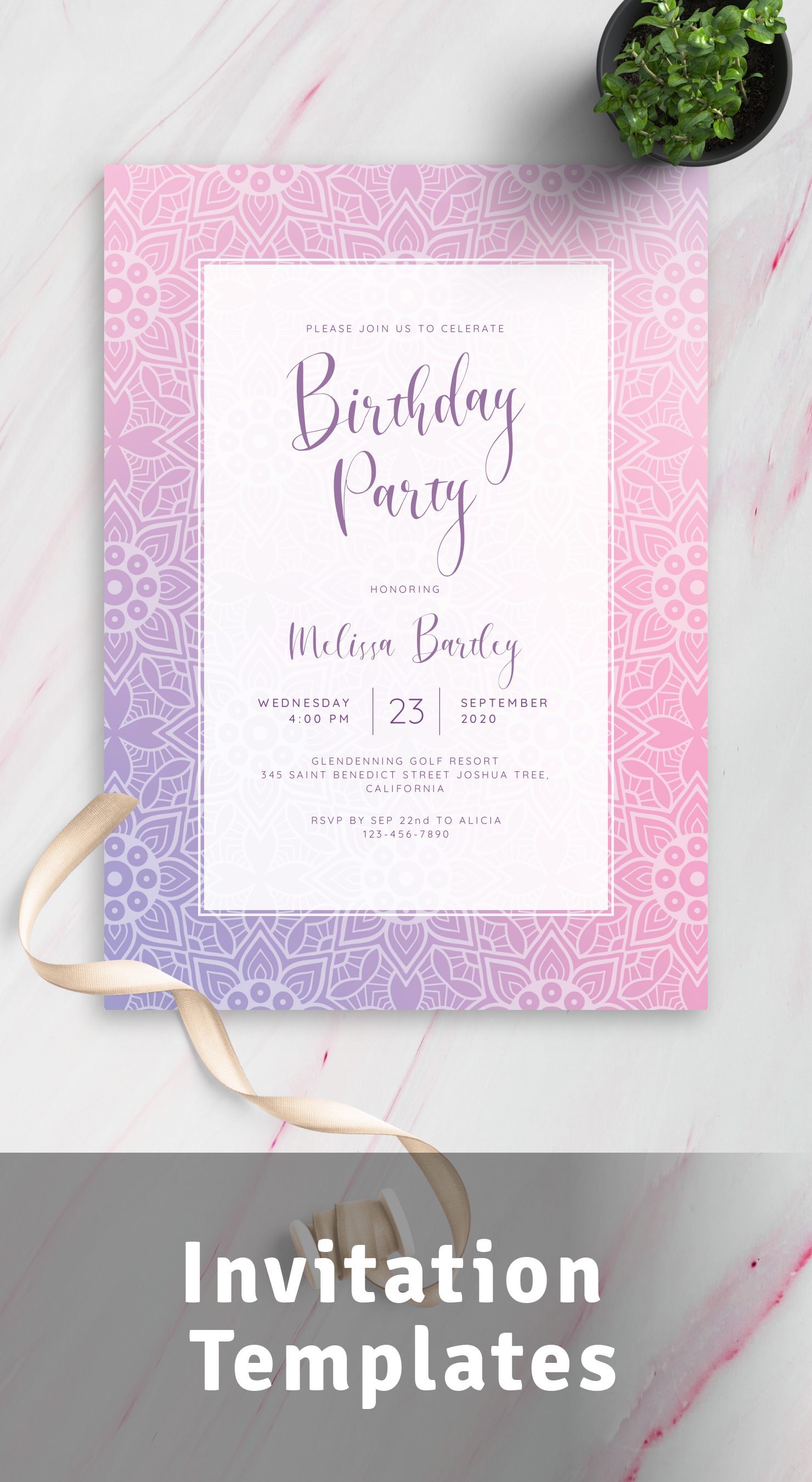 Invitation Templates - Customize & Download or Print
