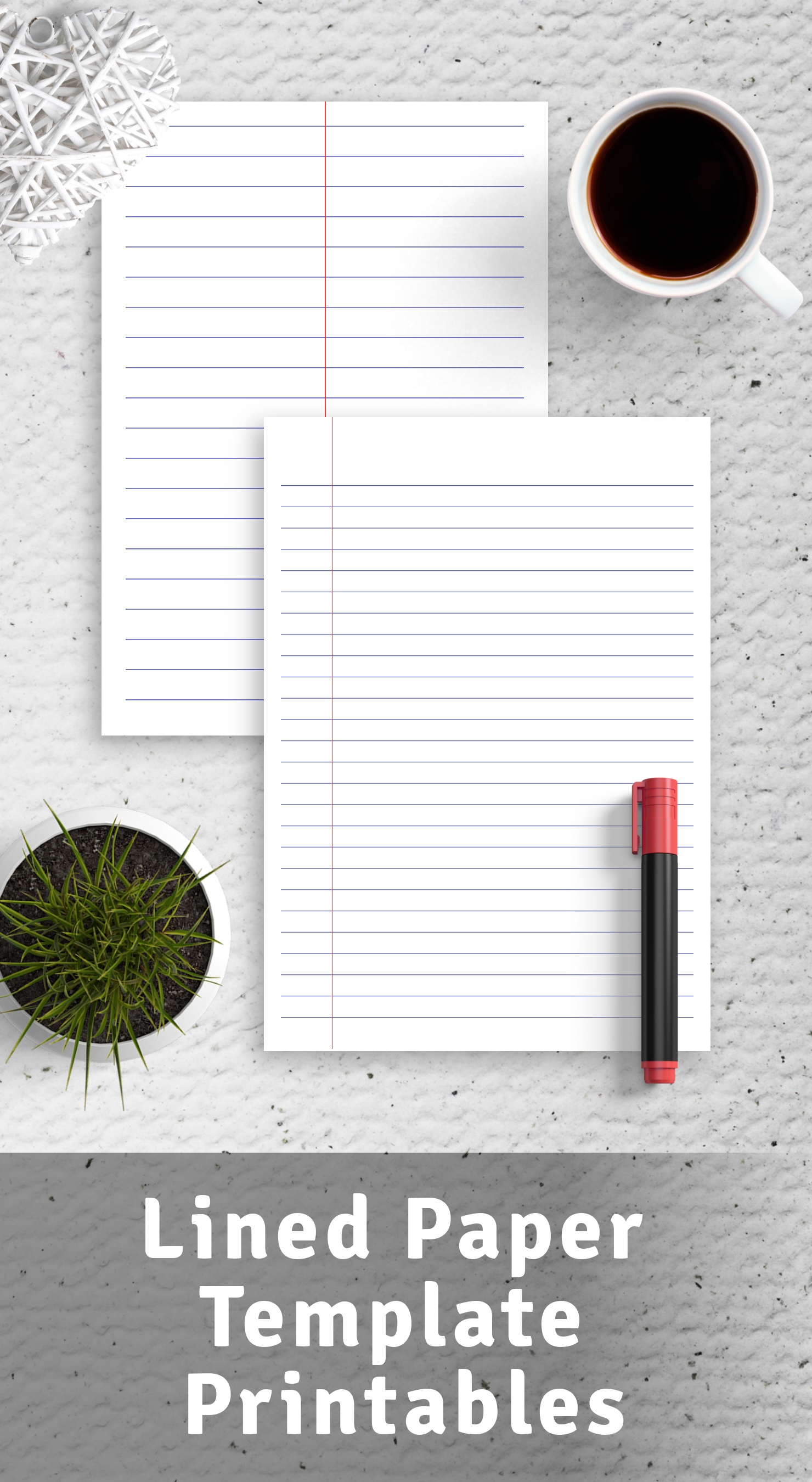 Lined Paper Templates - Download Printable PDF