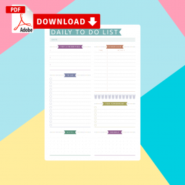 Daily To Do List Templates - Download PDF