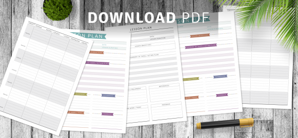 Daily lesson plan templates - Download PDF