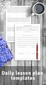 Daily lesson plan templates - Download PDF