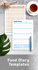 Printable Food Diary Templates - Download PDF
