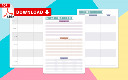 Printable Life Goals Templates - Download PDF