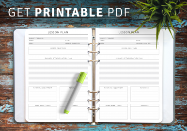 Personalized teacher planners - Download PDF