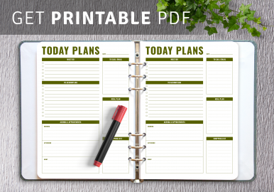 Prioritized daily task list templates - Download PDF