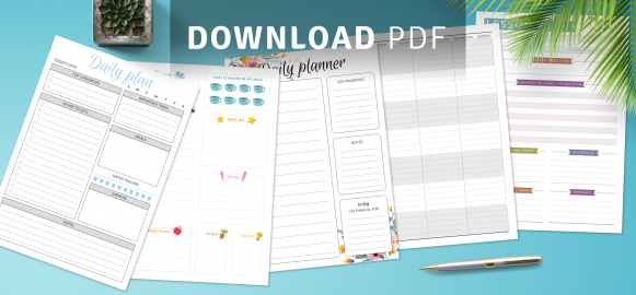 Teacher daily planner - PDF templates