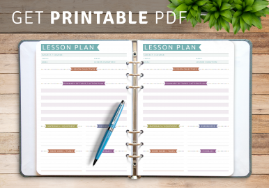 Teaching plan template - Teacher daily lesson plan