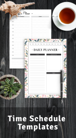 Time schedule templates - Download PDF