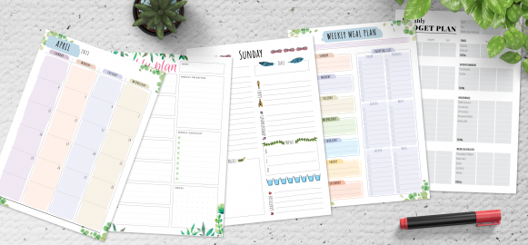 A5 Planner Printables