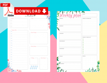 A5 Planner Printables