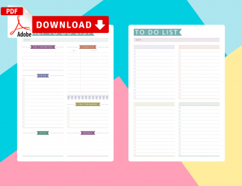 Daily task list templates - Download PDF