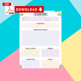 Printable Education Templates & Planners for Teachers and Students