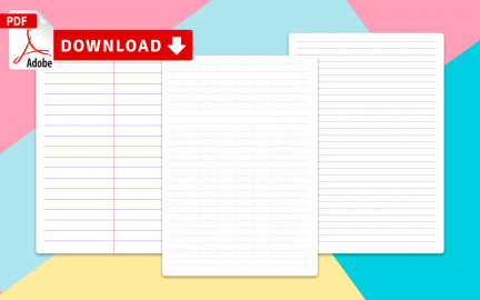 Lined Paper Templates - Download Printable PDF