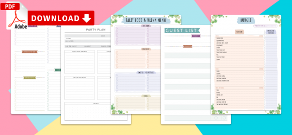 Party Planner Templates - Download Event Planning PDF