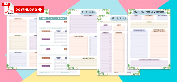 Personal Goal Setting Templates - Download PDF