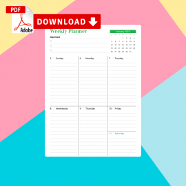 Weekly Schedule Templates. Download Printable and Digital