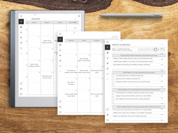 Calendars for reMarkable Paper Pro 2025 - 2026, Monthly, Weekly, etc.