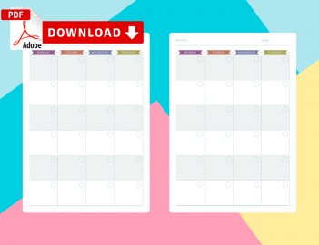 Schedule Templates - Download Printable PDF