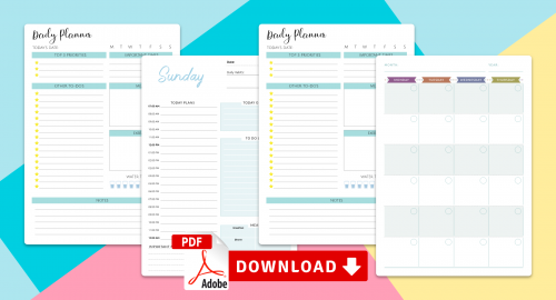 Schedule Templates - Download Printable PDF