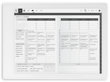 Supernote A5X Templates (Manta / A5 X2) – Digital Layouts for Planning ...