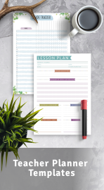 Teacher Planner Templates - Download PDF