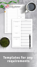Undated Daily Planner Templates