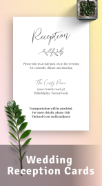 Wedding Reception Cards