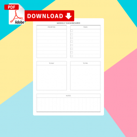 Horizontal Weekly Planners PDFs- Best Templates