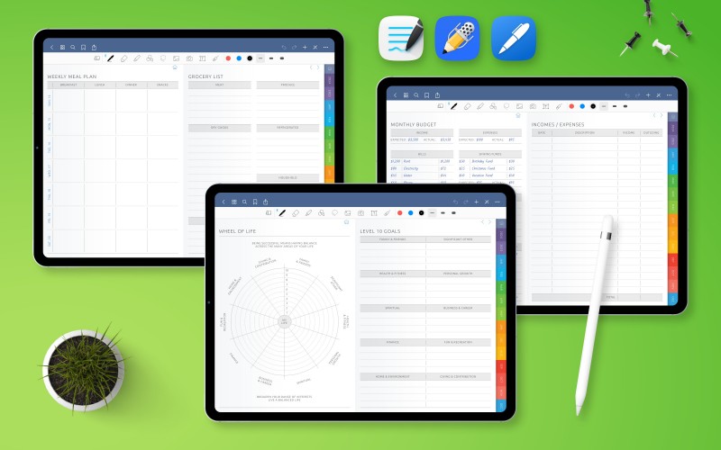 iPad Planner Templates for GoodNotes & Notability