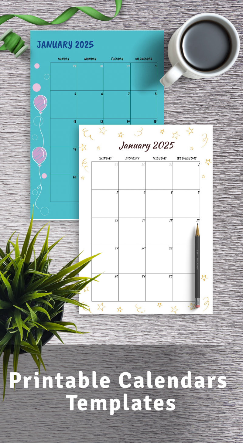 Printable 2025 - 2026 Calendars Templates - Download PDF