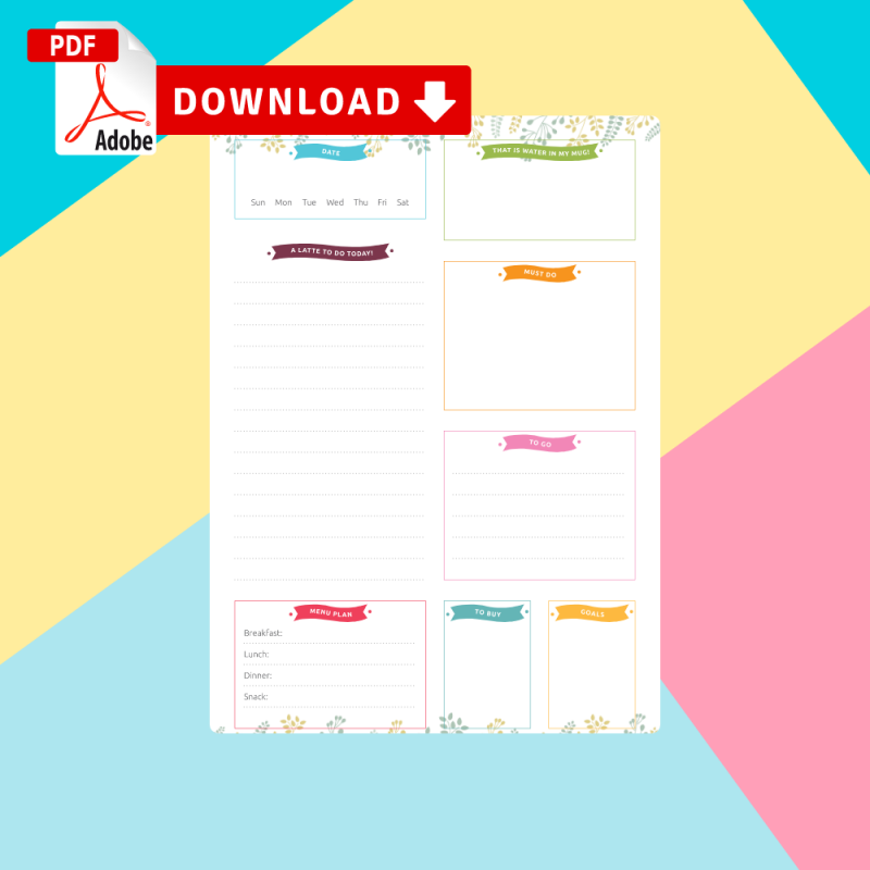 Undated Daily Planner Templates