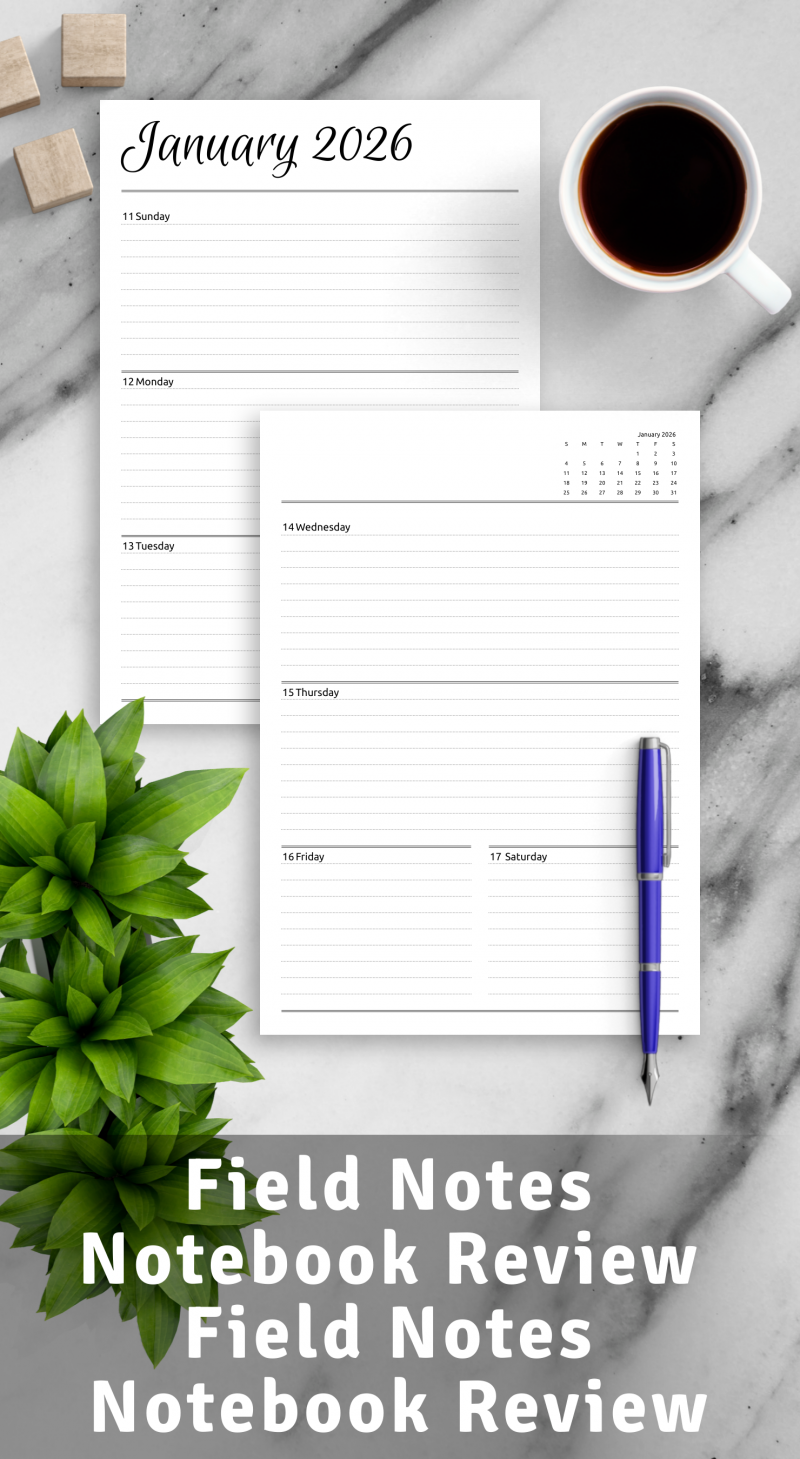 Horizontal Weekly Planners PDFs- Best Templates