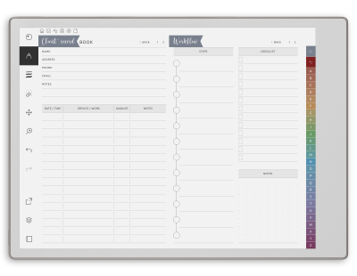 Download Digital Client Record Book for reMarkable Paper Pro, 2, 1