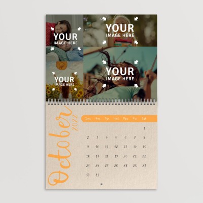 Custom Photo Wall Calendar - Add photos and customize online