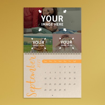 Custom Photo Wall Calendar - Add photos and customize online