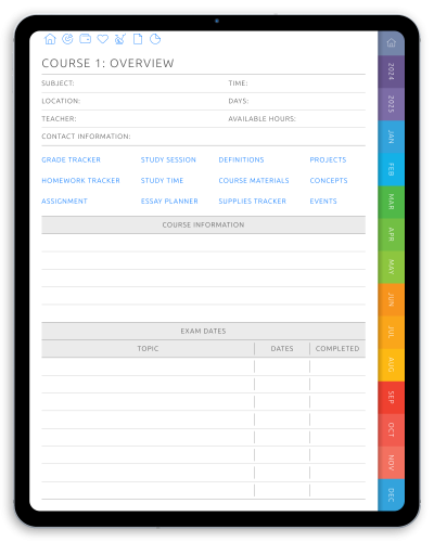 Download Digital Student Planner PDF