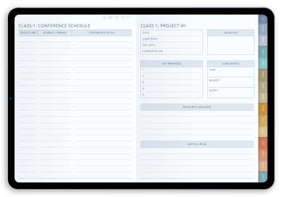 Download Customizable Digital Teacher Planner PDF