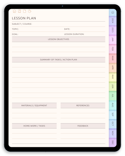 Download Customizable Digital Teacher Planner PDF