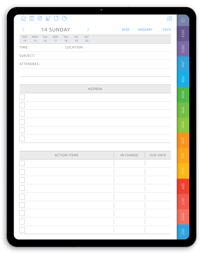 Download Digital Daily Meeting Notes for iPad, Android