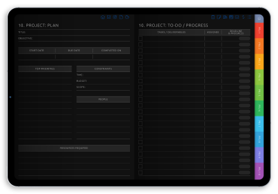 Download Digital Project Planner for iPad, Android Tablets