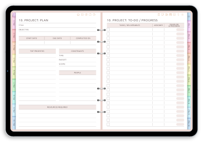 Download Digital Project Planner for iPad, Android Tablets
