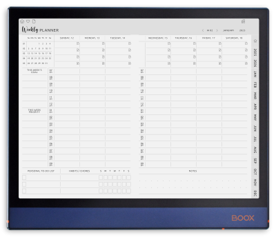 Hyperlinked Diary Planner PDF – Seamless Planning for ONYX BOOX