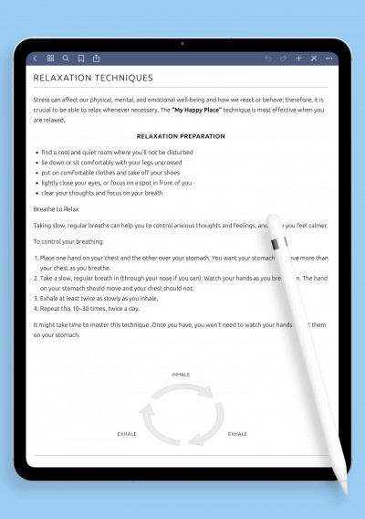 Download Printable Relaxation Techniques PDF