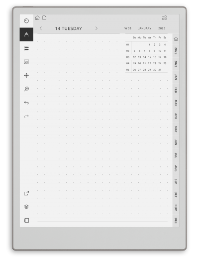 Daily Planner PDF Template for reMarkable – Download & Customize Now