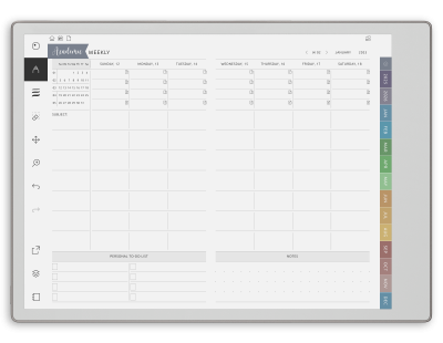 Teacher Planner for reMarkable - Download Hyperlinked PDF