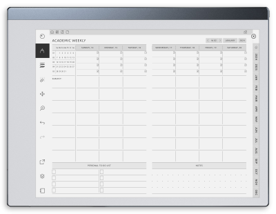 Teacher Planner for reMarkable - Download Hyperlinked PDF