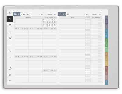 Weekly To-Do planner for reMarkable - Customizable Hyperlinked PDF