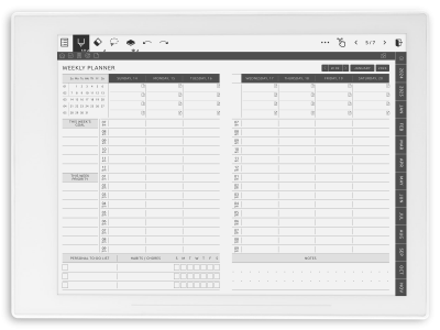 Download Supernote Weekly Schedule Planner Hyperlinked PDF